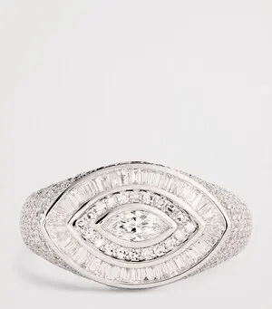 Shay 18k Gold Diamond Evil Eye Ring