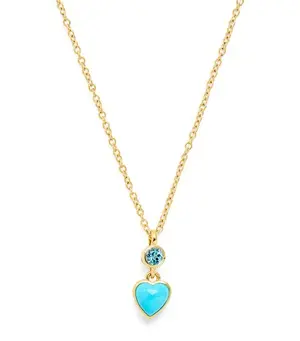 EMILY P. WHEELER Yellow Heart Necklace - Gold