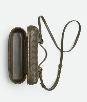 Bottega Veneta Intrecciato Leather Vanity Case - Cypress