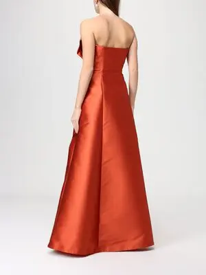 Alberta Ferretti Strapless Draped Gown