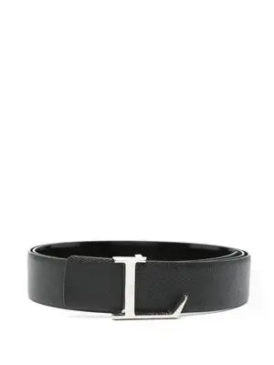 LANVIN Logo Buckle Belt - Black