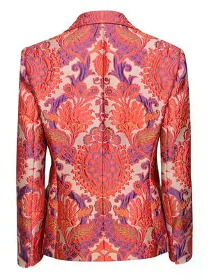 Etro Floral-jacquard Blazer - Pink