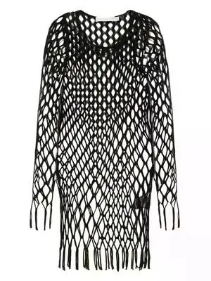 Christopher Esber Knitted Mesh Mini Dress
