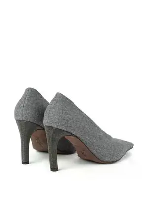 Brunello Cucinelli 85mm Flannel Pumps