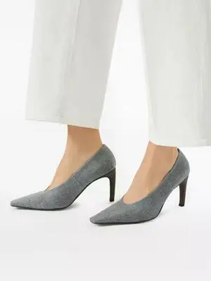 Brunello Cucinelli 85mm Flannel Pumps