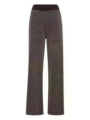Brunello Cucinelli Striped High-waisted Trousers