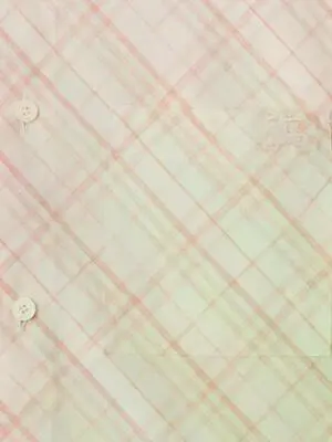 Burberry Check Cotton Shirt - Pink