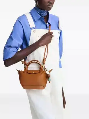 Longchamp Le Pliage Xtra Leather Tote Bag Brown