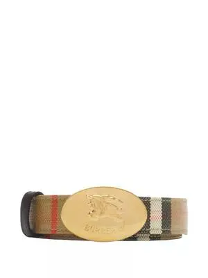 Burberry Reversible Checked Belt - Neutrals