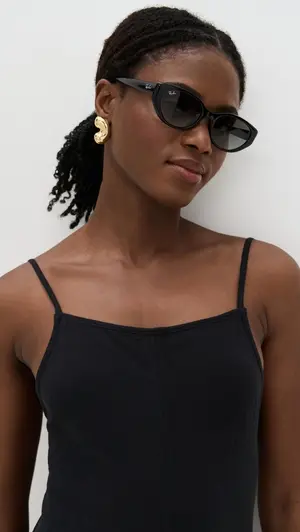 Ray-ban Oval Sunglasses - Black