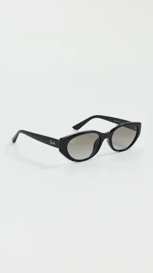 Ray-ban Oval Sunglasses - Black