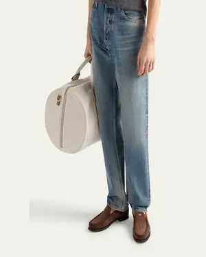 Prada Distressed Straight Leg Denim Pants