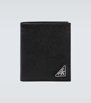 Prada Saffiano Leather Billfold Wallet - Black