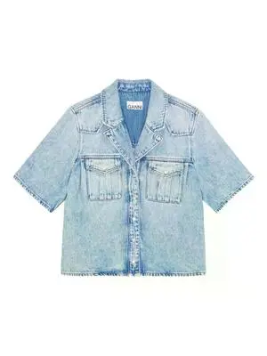 GANNI Denim Shirt - Blue