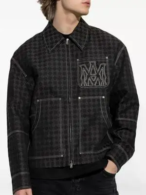 Amiri Printed Zip-up Jacket - 001 Black