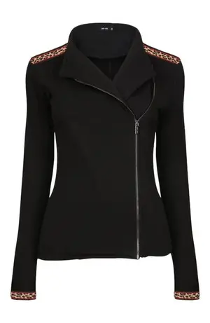 SAINT + SOFIA Cotton Biker Jacket