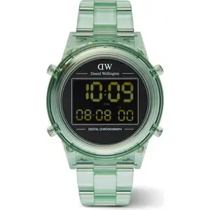 DANIEL WELLINGTON Retro Digital Bracelet Watch - Transparent Matcha Green