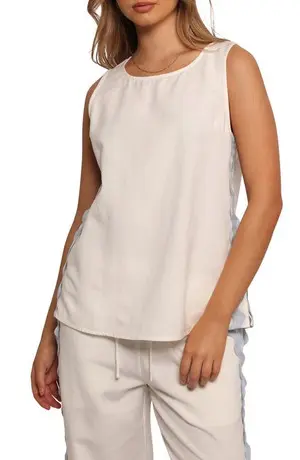 PETAL & PUP Jasinta Rickrack Trim Sleeveless Top