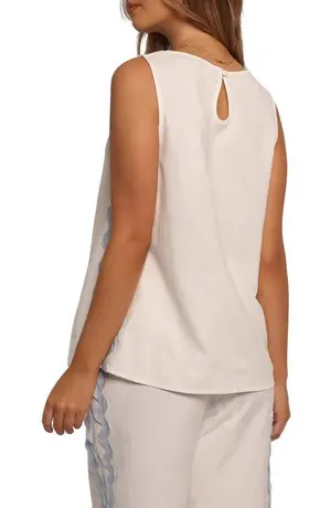 PETAL & PUP Jasinta Rickrack Trim Sleeveless Top