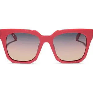 DIFF Ariana 54mm Square Sunglasses - Sunset / Twilight Gradient