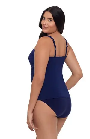 TRIMSHAPER Ava Underwire Tankini Swimsuit Top - Ink