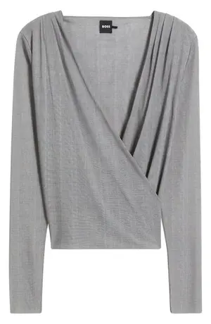 BOSS Edriba Faux Wrap Top