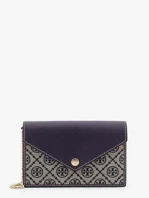 Tory Burch Borsa Tmonogram Envelope Chain Wallet - Blue