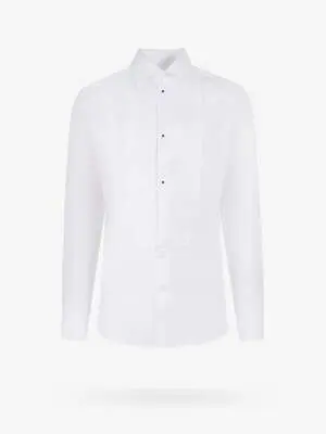 Dolce & Gabbana Cotton Shirt With Frontal Plastron