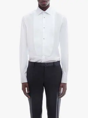 Dolce & Gabbana Cotton Shirt With Frontal Plastron