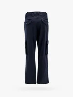 Dolce & Gabbana Cotton Cargo Trousers With Metal Logo Patch
