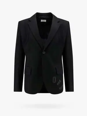 Off White Virgin Wool Blazer With Off Patch