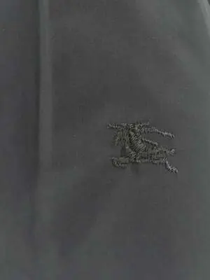 Burberry Cotton Blend Shirt Dress With Embroidery