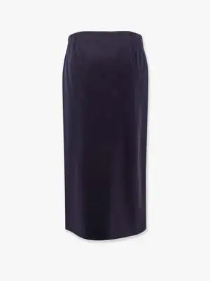 THE ROW Virgin Wool Midi Wrap Skirt