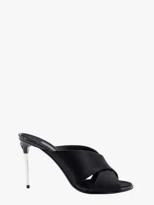 Dolce & Gabbana Satin Sandals With Monogram