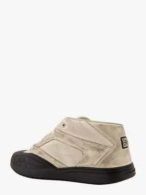 Givenchy Nabuk And Synthetic Fiber High Top Sneakers - Beige