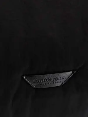 Bottega Veneta Padded Nylon Shoulder Bag With Logo Patch