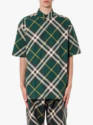 Burberry Cotton Shirt With Check Motif