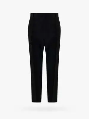 Saint Laurent Wool Blend Trouser With Frontal Fold