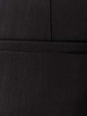 Saint Laurent Wool Blend Trouser With Frontal Fold