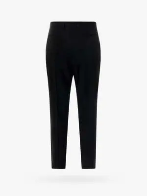 Saint Laurent Wool Blend Trouser With Frontal Fold