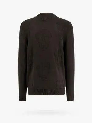 Alexander McQueen Cotton Sweater With Skull Motif