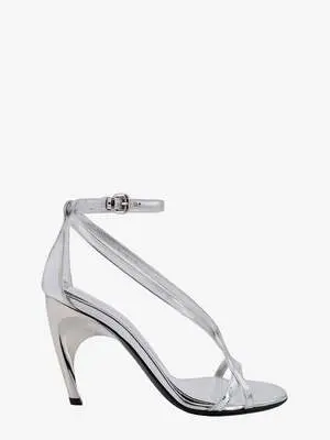 Alexander McQueen Mirrored Leather Sandals