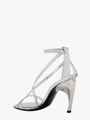 Alexander McQueen Mirrored Leather Sandals