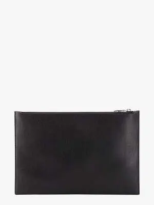 Alexander McQueen Leather Clutch With Logo