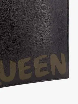 Alexander McQueen Leather Clutch With Logo