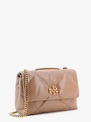 Tory Burch Kira Matelassé Leather Shoulder Bag With Metal Logo