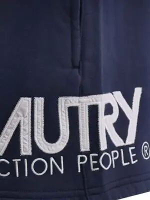 AUTRY Cotton Shorts With Embroidered Logo