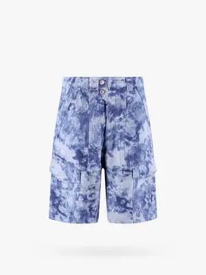 Isabel Marant Cotton Tie Dye Bermuda Shorts