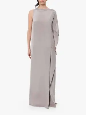 Max Mara Silk One-shoulder Dress