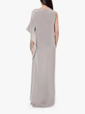Max Mara Silk One-shoulder Dress